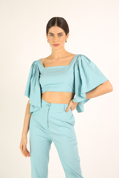 CROPPED MANGAS IVY – Kika Simonsen